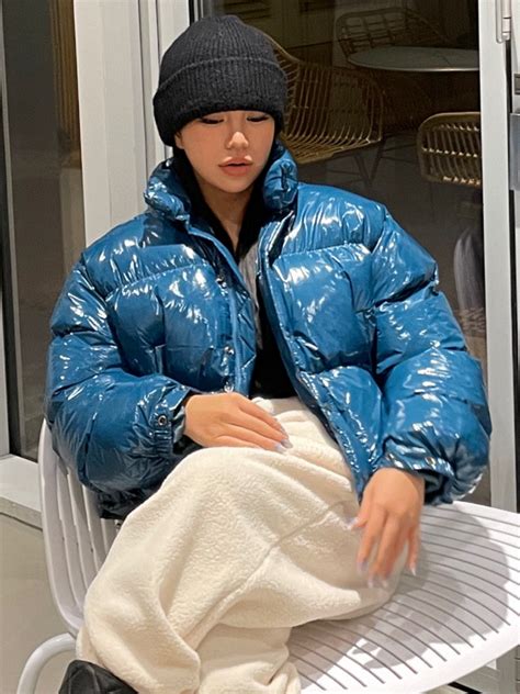 재진행 [ 44~66 글로시 에나멜 ] 아이슬란드 글로시 패딩 에이블리