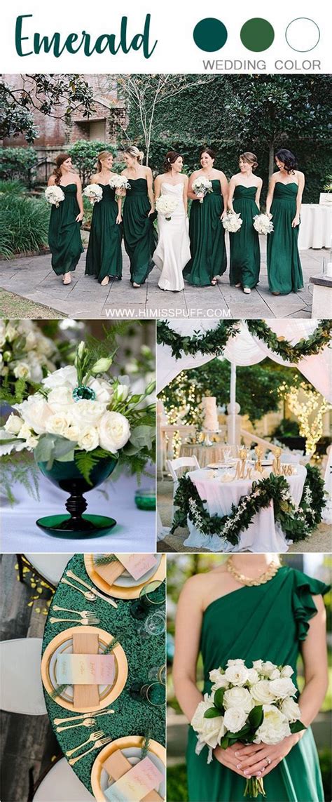 Emerald Green Wedding Color Ideas