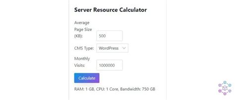 Server Resource Calculator For Websites JoshWP