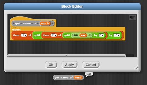 report the name of a variable reporter advanced topics snap forum