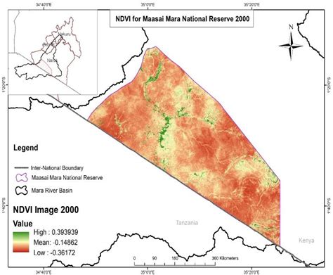 Ndvi Value For The Year 2000 Download Scientific Diagram