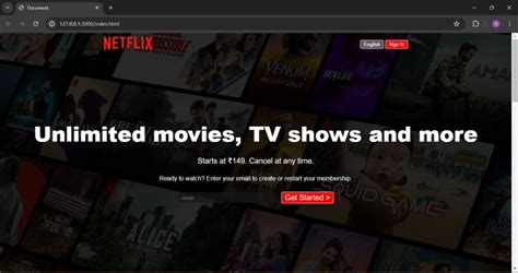 Day 22365 Netflix Clone Unleashed Siddhartha Marapaka