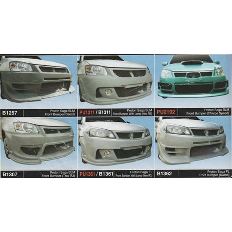 PROTON SAGA BLM FL FLX SV FRONT BUMPER CUSTOM DESIGN Shopee Malaysia
