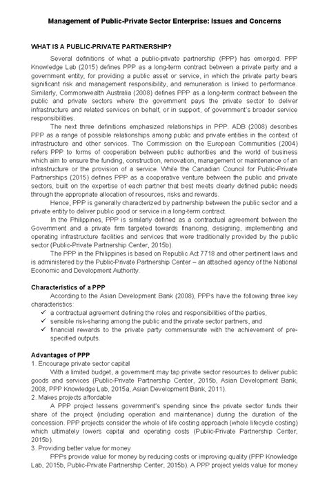 Public Administration Management Of Public Private Sector Enterprise