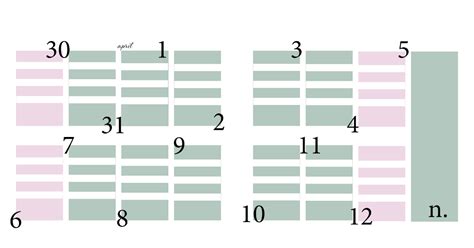 Exercise Grid Calendar