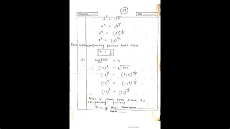 Hsbte Diploma 1st Yearcommon For All Branches Applied Mathematics Chapter 6 Logrithms Notes