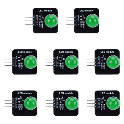 Diodo Emisor Dc 33 5 V 10 Mm Módulo De Luz Luz Para Arduino Verde