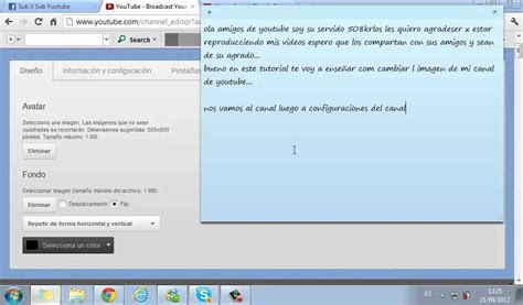 Como Cambiar La Imagen Youtube En Mi Canal Youtube