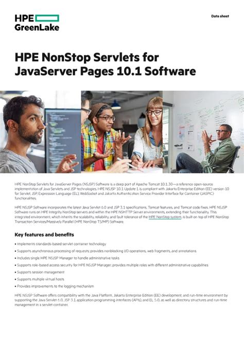 Hpe Nonstop Servlets For Javaserver Pages 101 Software