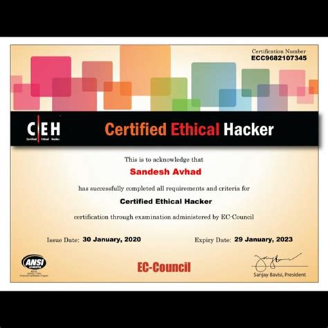Sandesh Avhad On Linkedin Cehv10 Security Informationsecurity