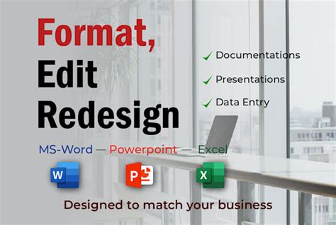 Format Edit And Redesign In Ms Word Powerpoint And Excel By Meerabfatima Fiverr