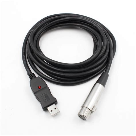 AGPtek M USB Male To XLR Female Microphone USB MIC Link Cable New In Microphones From Consumer
