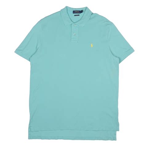 Поло Ralph Lauren в приятном оттенке лазурного, XL – купить за 3 490 ...