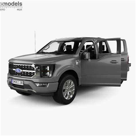 Ford F 150 Super Crew Cab 55 Ft Bed Platinum With Hq Interior 2025 3d
