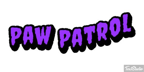 Paw Patrol Brand Animated  Logo Designs