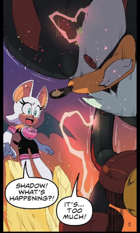Shadow Sonic Idw Comic Issue 59 Rouge The Bat Crying