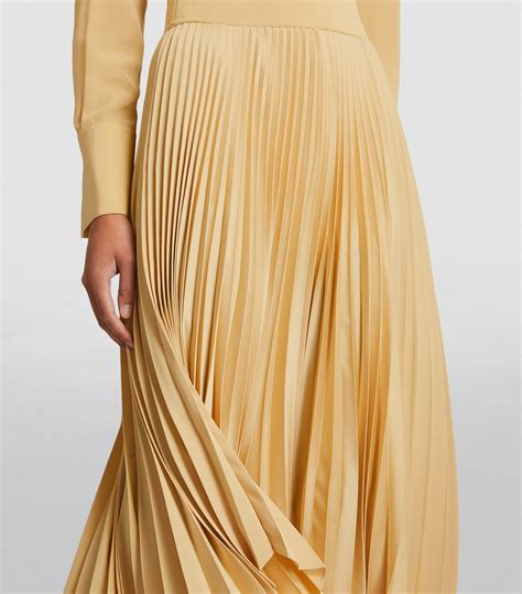 Womens Joseph Beige Asymmetric Hem Pleated Midi Skirt Harrods Uk