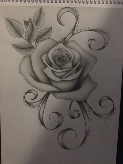 Rose Drawing Chicano