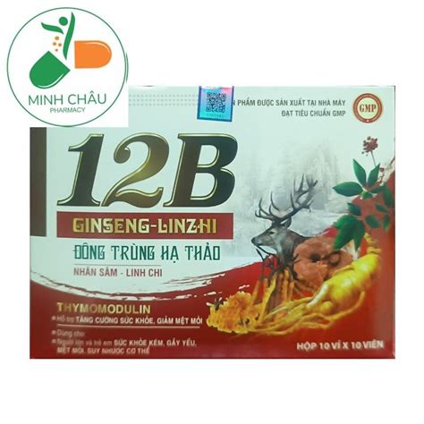 Vitamin 12b Ginseng Linzhi đông Trùng Hạ Thảo Hộp 100 Viên Shopee