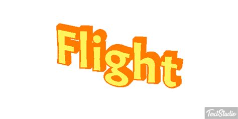 Flight Word Animated Logo Designs
