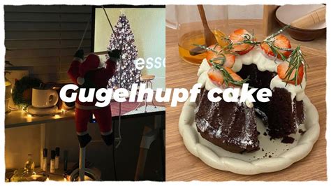 크리스마스 구겔호프 초코케이크 만들기🌝🤎한달 전부터 크리스마스 케이크 만들기🍓🍰 ️ Youtube