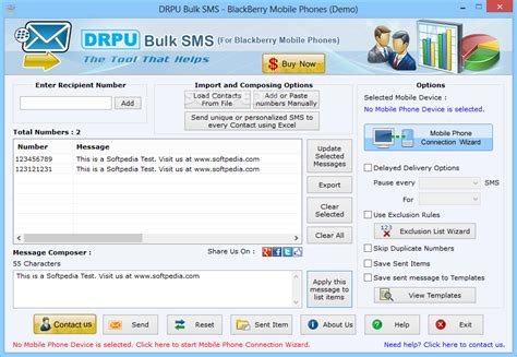 DRPU Bulk SMS BlackBerry Mobile Phones Download Softpedia