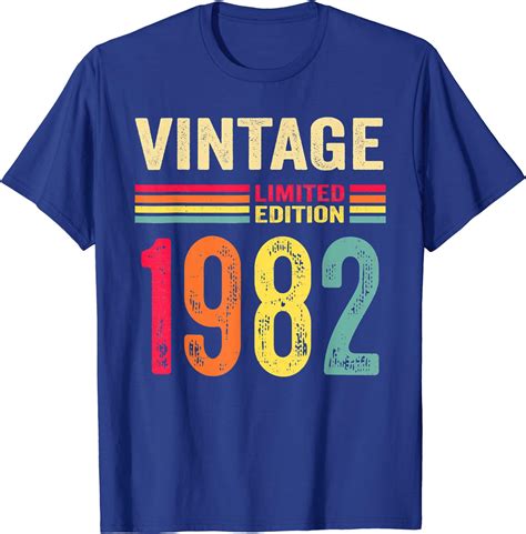 40 Year Old T Vintage 1982 Limited Edition 40th Birthday T Shirt
