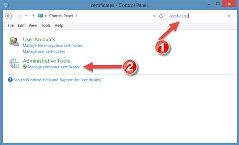 Manage Windows Certificates Vmtoday