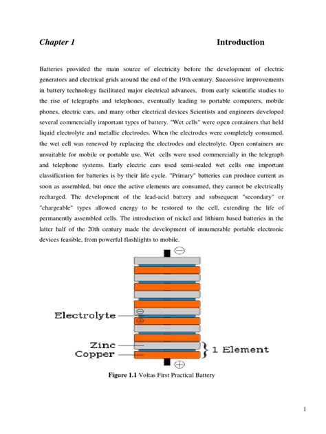 Final Thesis Report Pdf Rechargeable Battery Lithium Ion Battery
