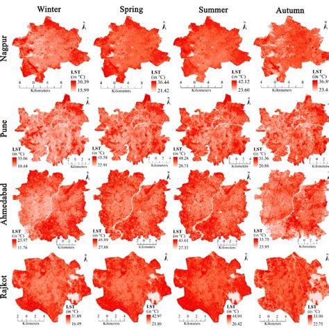 Spatial And Seasonal Variation Of Ndmi Download Scientific Diagram