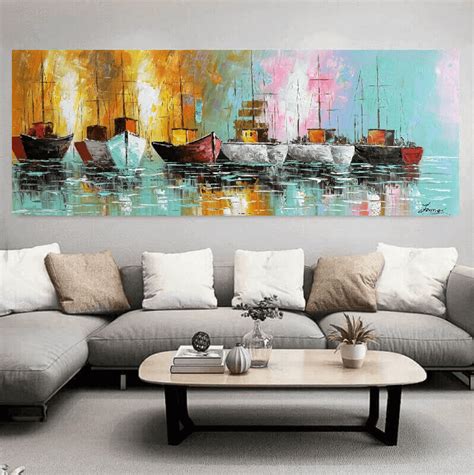 Målning Boats
