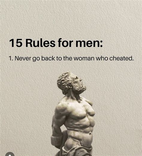 15 Rules For Men Professor Medium