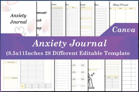 Anxiety Journal Canva Template Graphic By Kdpsquad · Creative Fabrica