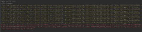 Python安装出现的证书问题 Lobintong 博客园