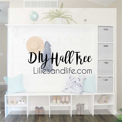 Diy Hall Tree Bench Project Lilies And Life Interior Decorating