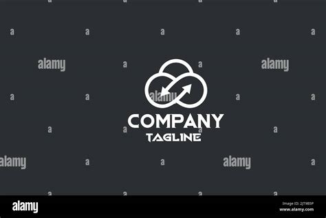 Minimal Cloud Sync Logo Template Stock Vector Image And Art Alamy