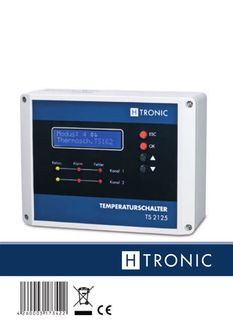 Bruksanvisning H Tronic Ts 2125 60 Sider