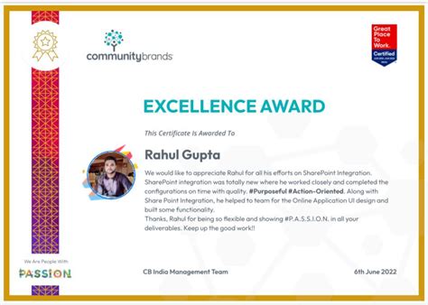 Rahul Gupta On Linkedin Excellenceaward Awardsforexcellence