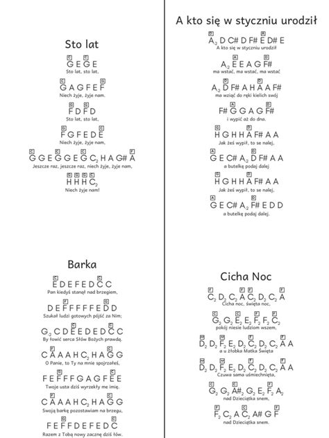 Nuty Literowe Do Piosenek Pdf