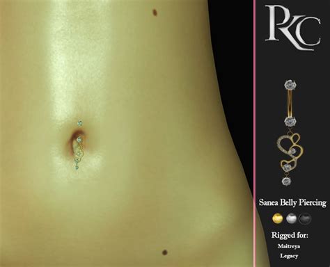 Second Life Marketplace Pkc Sanea Belly Piercing