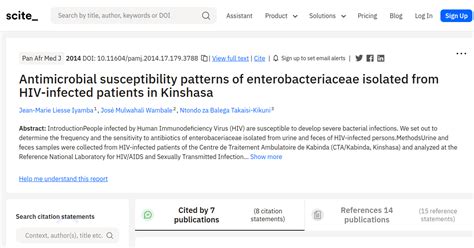 Antimicrobial Susceptibility Patterns Of Enterobacteriaceae Isolated From Hiv Infected Patients