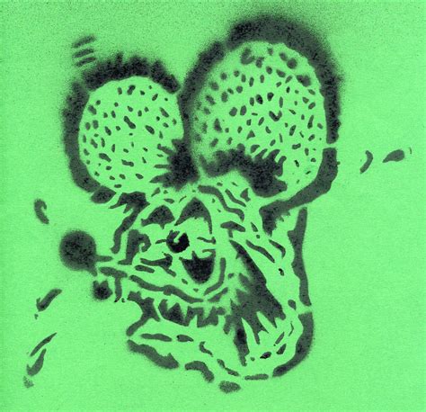 Rat Fink Stencil By Crusty Punk On Deviantart