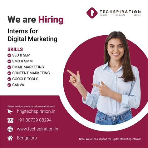 Techspiration India Pvt Ltd On Linkedin Digitalmarketing Internship