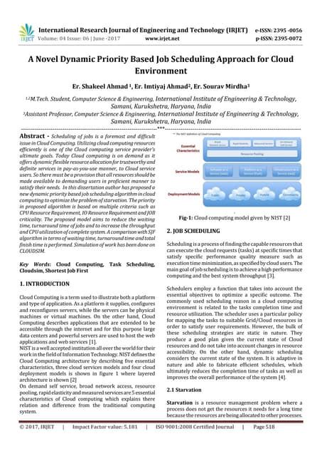 A Novel Dynamic Priority Based Job Scheduling Approach For Cloud