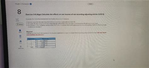 Exercise 3 9 Algo Calculate The Effects On StudyX
