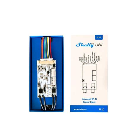Shellyplusuni Módulo Mini Interruptor Duplo P Automação Shelly Plus
