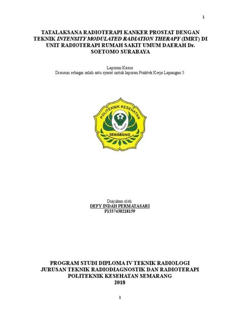 Tatalaksana Radioterapi Kanker Prostat Pdf