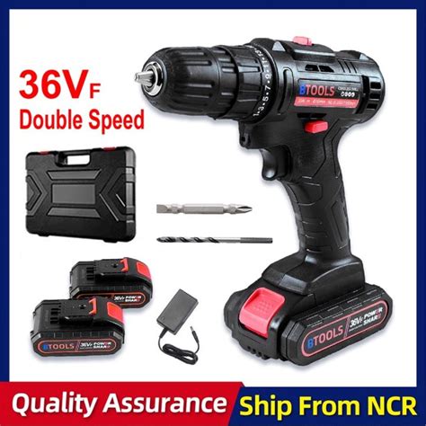 【cod4】 Btools Cordless 36v Electric Drills Double Speed With 2 Li Ion