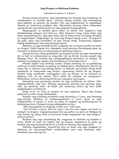 Ang Dragon Sa Bulkang Kanlaon Pdf