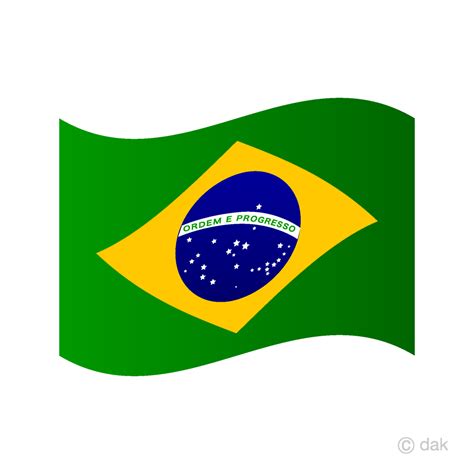 Ondeando La Bandera De Brasil Gratis Dibujos Animados Imágene